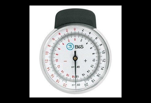 Sferometer met brekingsindex n 1,49 en n 1,60 - Optiplus, optiekgroothandel